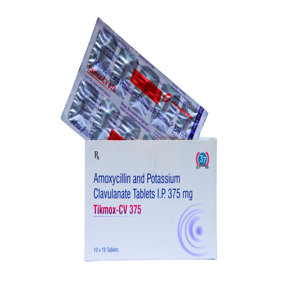 TIKMOX – CV 375 Tablets – Pharmafabrikon