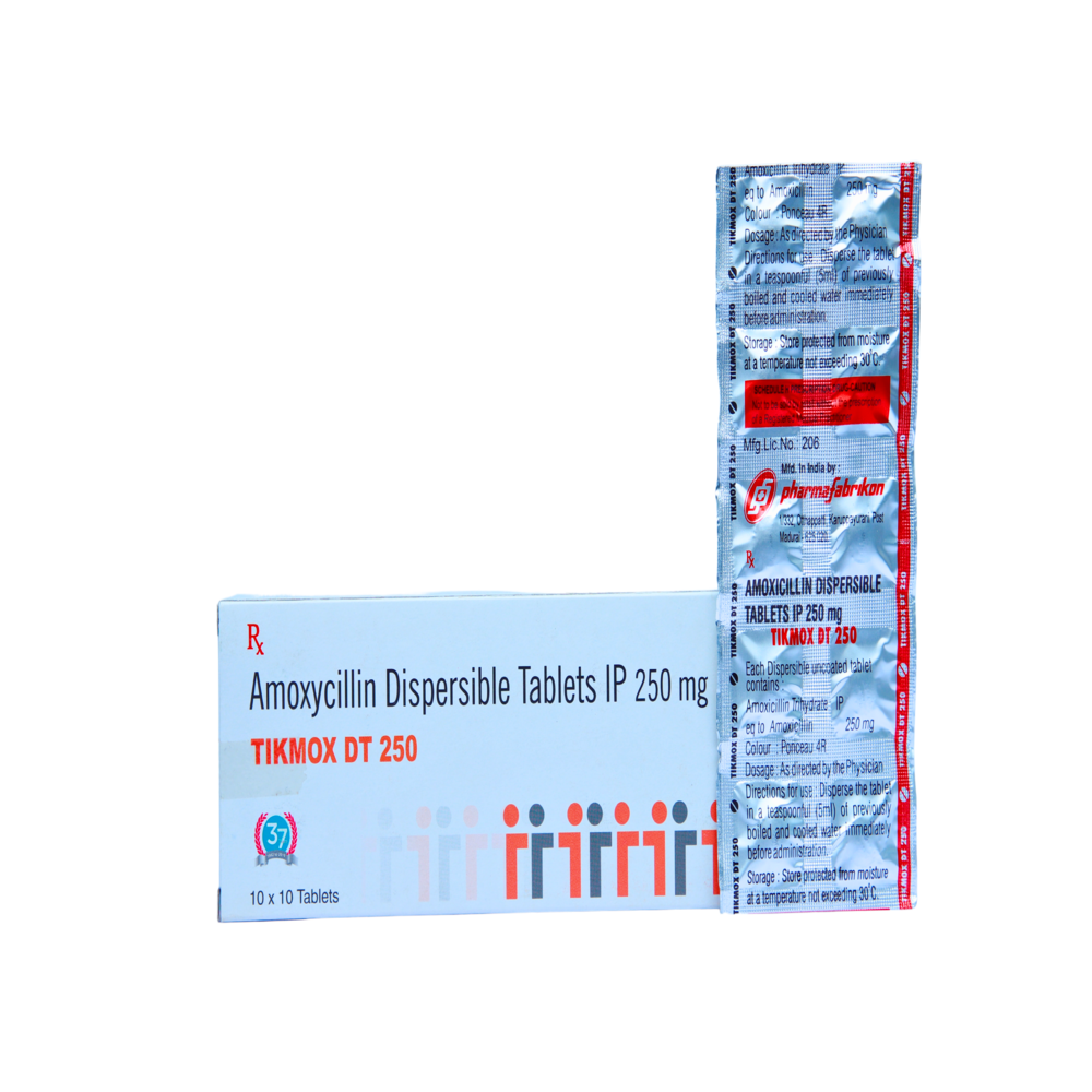 TIKMOX DT 250 Tablets – Pharmafabrikon